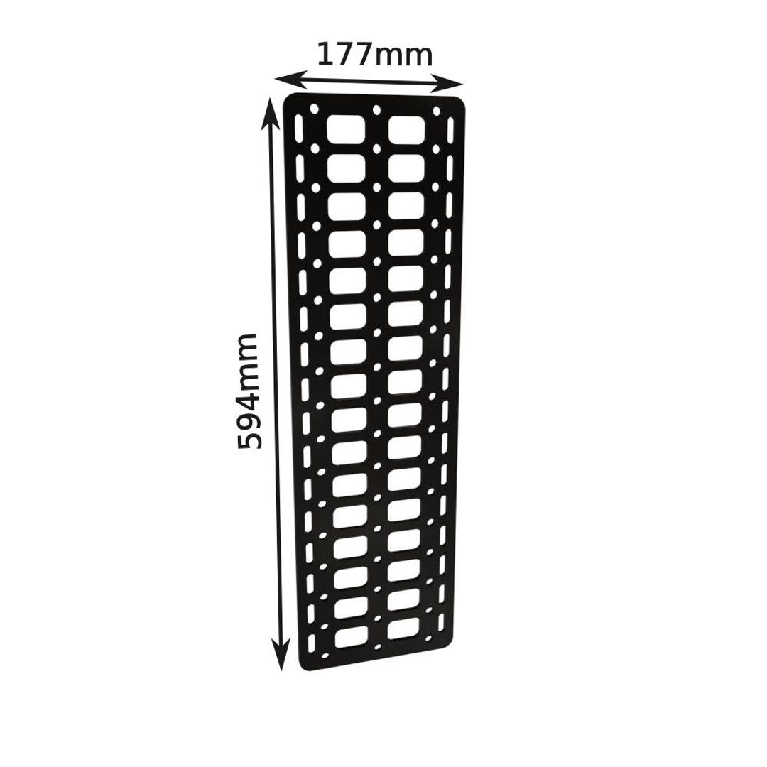 Multi-fit Tactical Rigid MOLLE Panel (#3) 177mm X 594mm (powder Coated ...