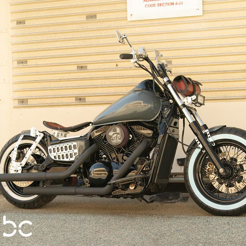 Kawasaki Vulcan VN1500 Leather Bobber SOLO Seat Conversion Kit + 13 ...
