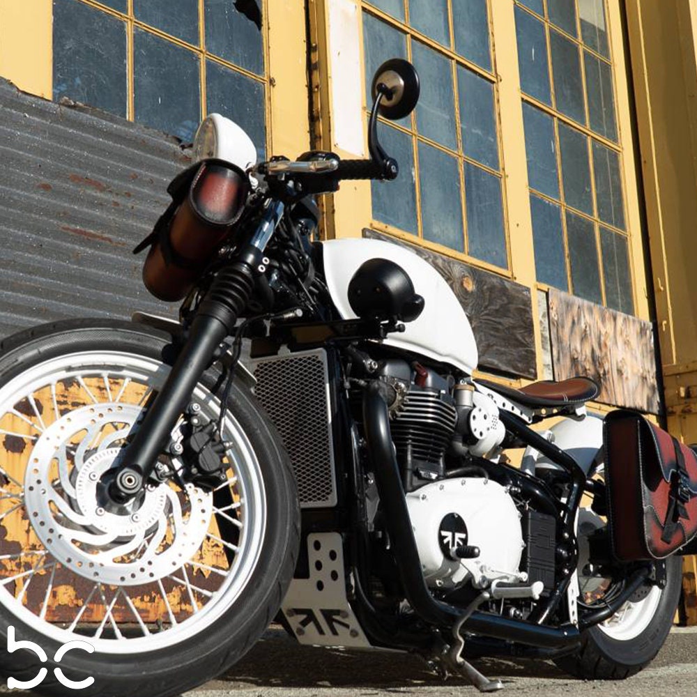 Triumph Bonneville Bobber Skid Plate flag & Holes - Etsy