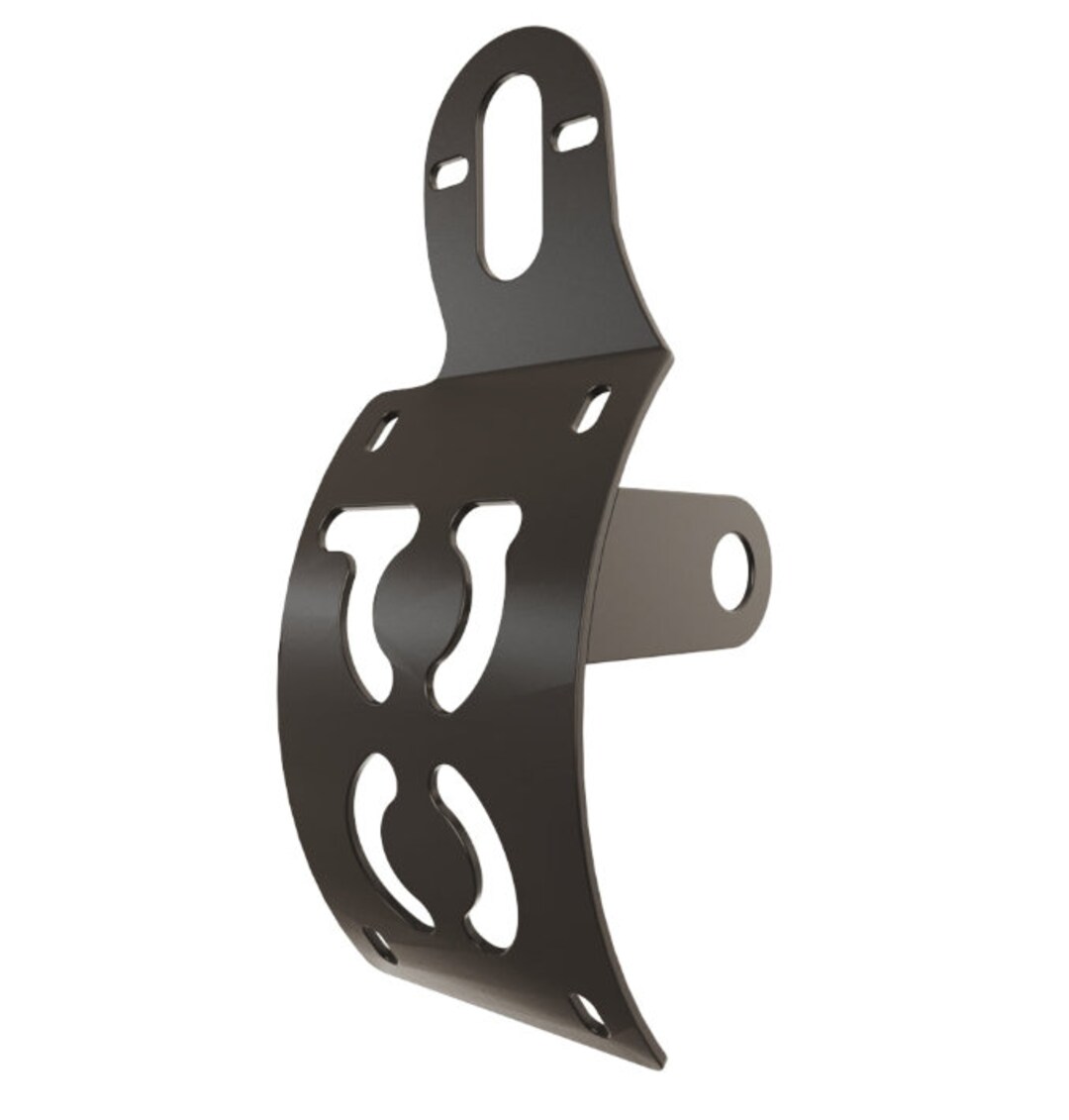 UNIVERSAL Vertical License Plate Bracket CURVED With Brake - Etsy