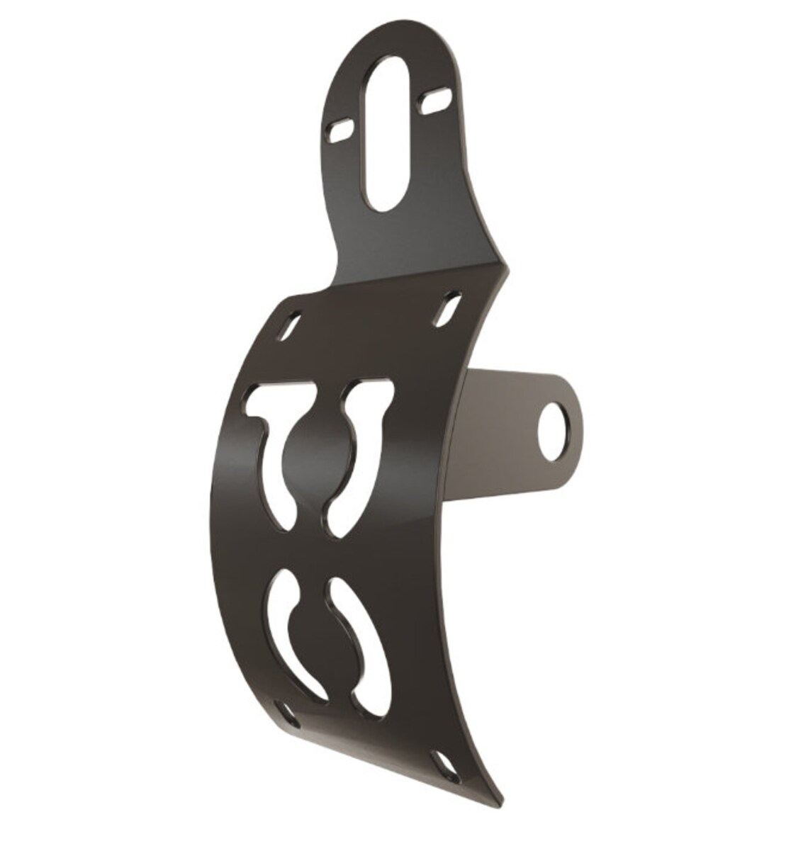 UNIVERSAL Vertical License Plate Bracket CURVED With Brake - Etsy