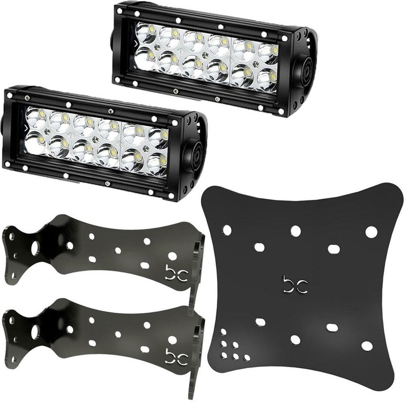 Multi-fit LED Light Bar Combo LED 7 Light Bar 2pcs Multi-fit Headlight ...