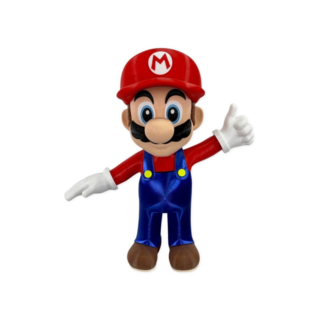 15" 3D Printed Nintendo Mario Bros Character Sculpture Figure Statue - Etsy