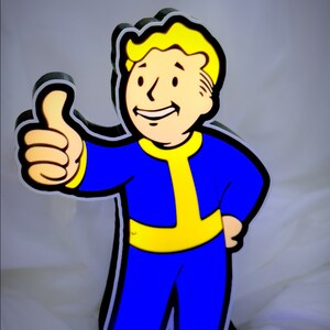 Fallout Boy 3D Printed LED Lighted Wall Decor - Etsy