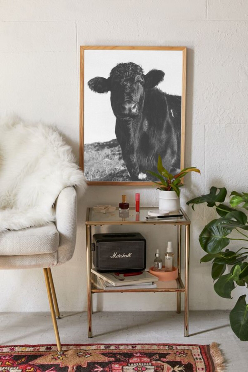 Cow Print, Downloadable Print, Large Poster, Rustic Decor, Farm Animal ...