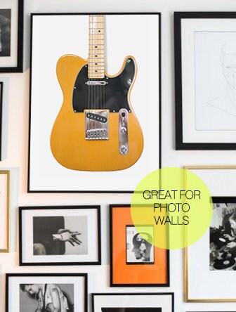 Fender Telecaster, Downloadable Print, Wall Decor, Home Decor, Guitar ...