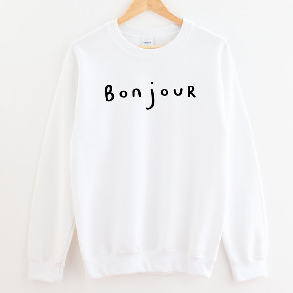 Bonjour Print - Etsy