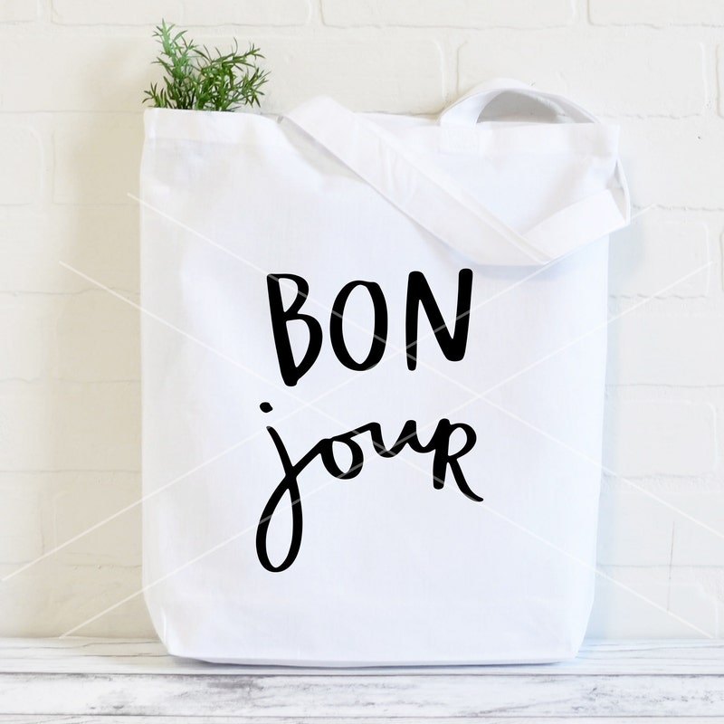 Bonjour Print - Etsy UK