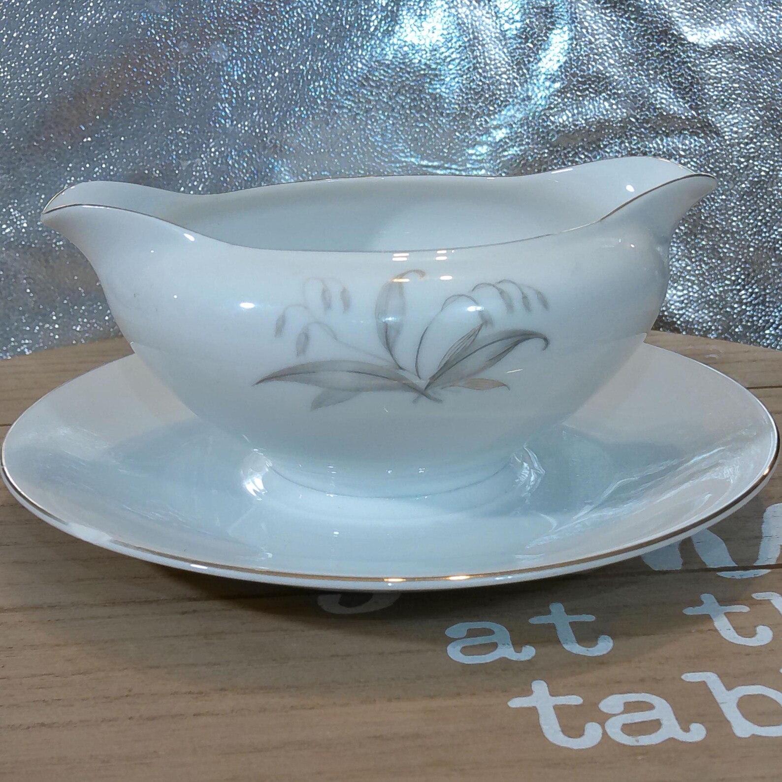 Kaysons Fine China Golden Rhapsody 1961 Vintage Gravy Boat With Plate Japan - Etsy