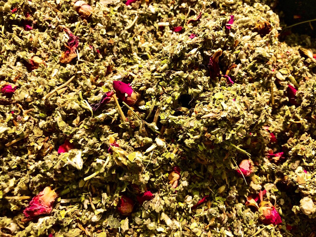 No.40 Roses Red Clover Tops Raspberry Leaf Mullein Marshmallow ...