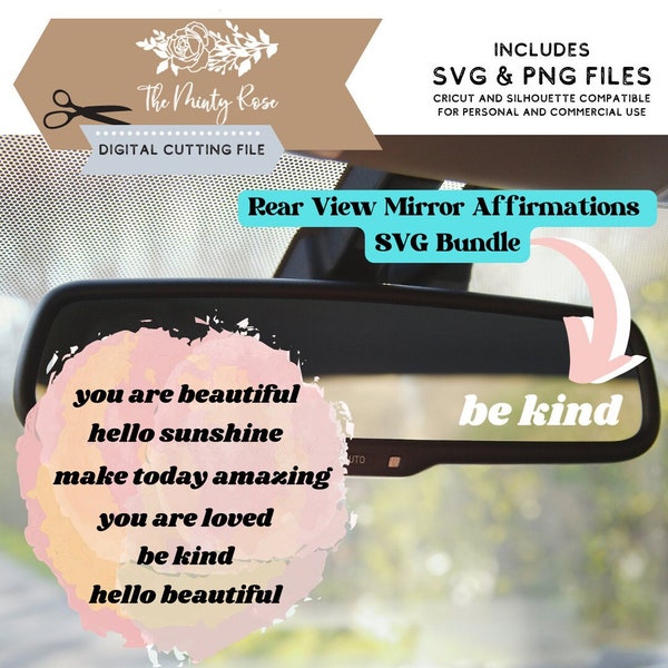 Rear View Mirror Decal Svg - Etsy
