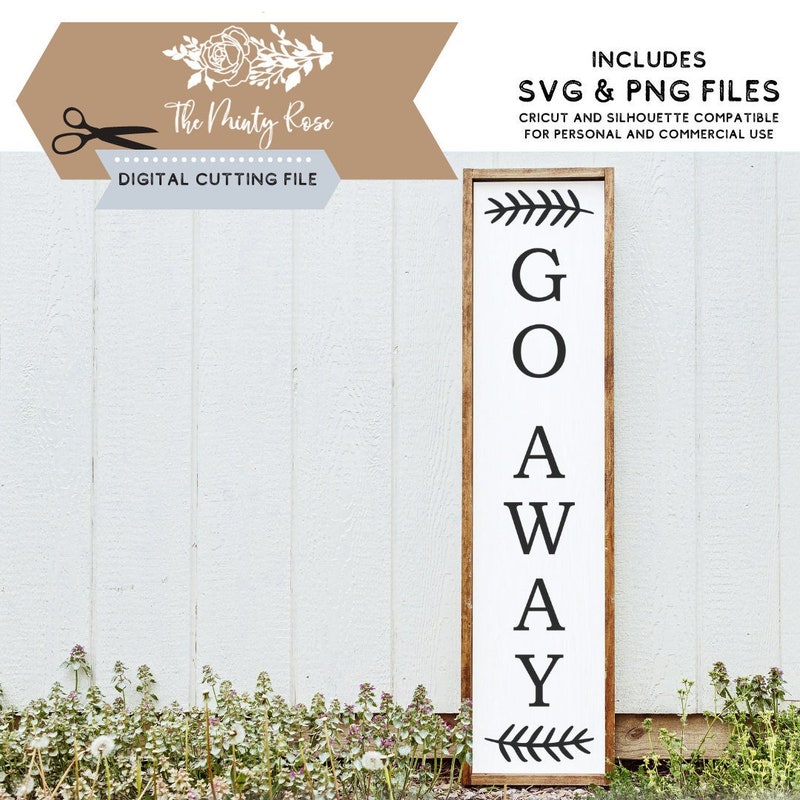 Go Away Porch Sign - Etsy