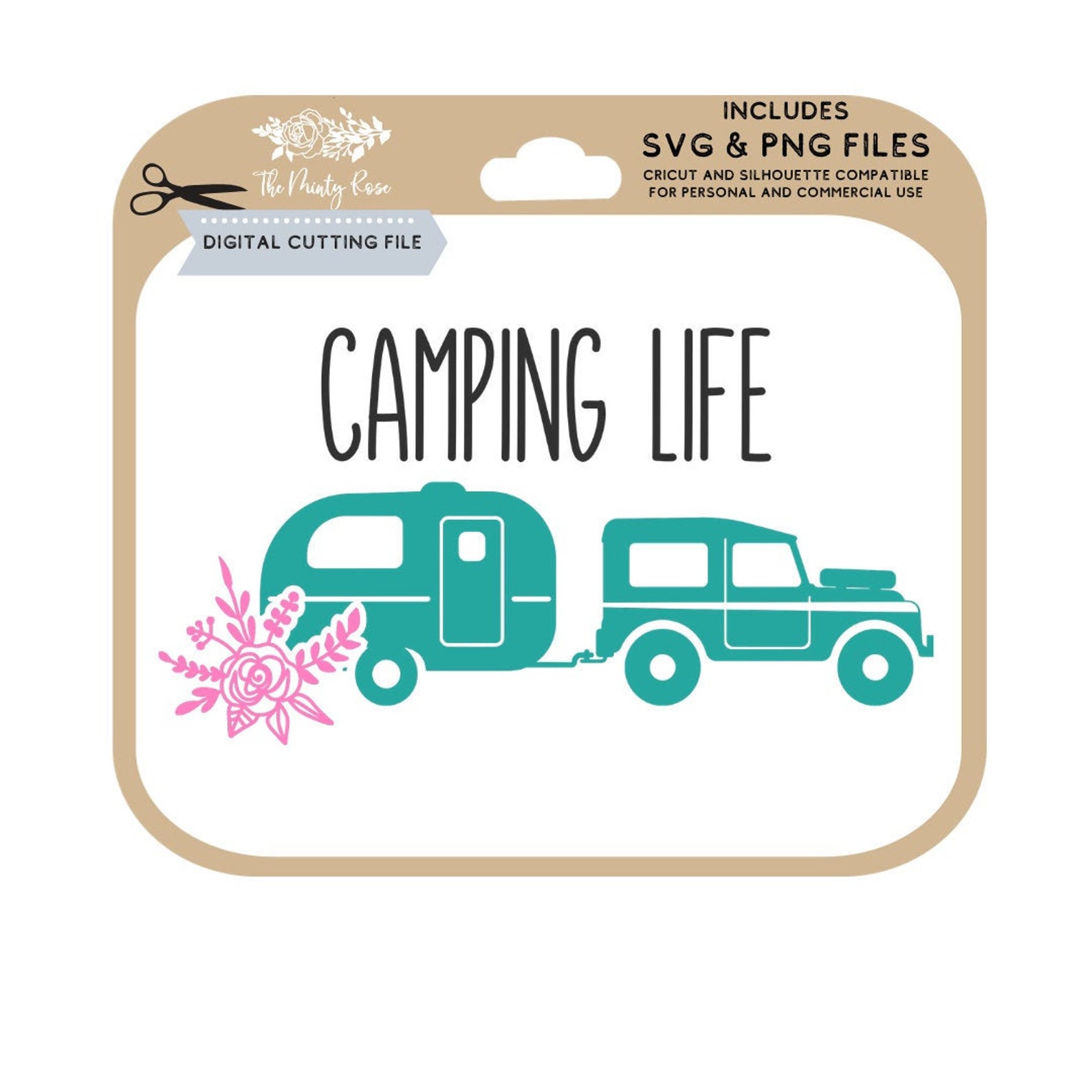Camping Life Svg Camping RV Camper Svg Camping Svg Floral - Etsy