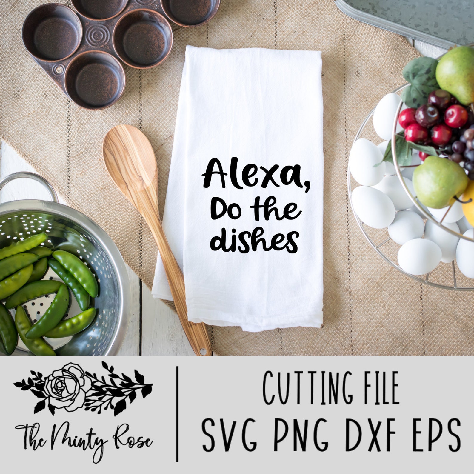 Alexa Do the Dishes Svg Sign Making Svg Farmhouse Cutting | Etsy