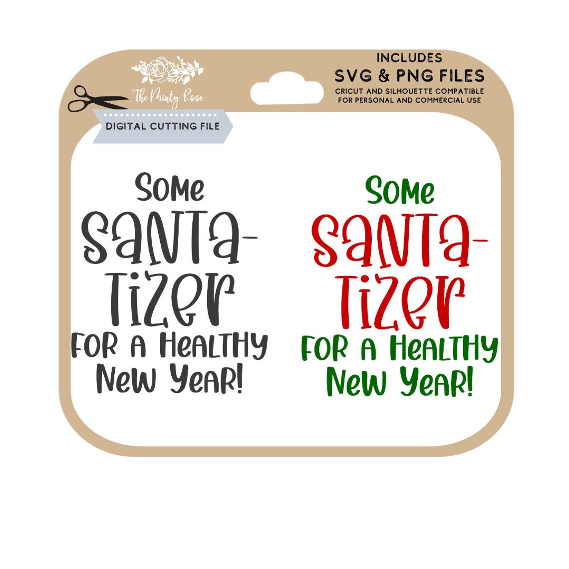 Some Santa-tizer for a Healthy New Year Svg DIY Gift Idea - Etsy