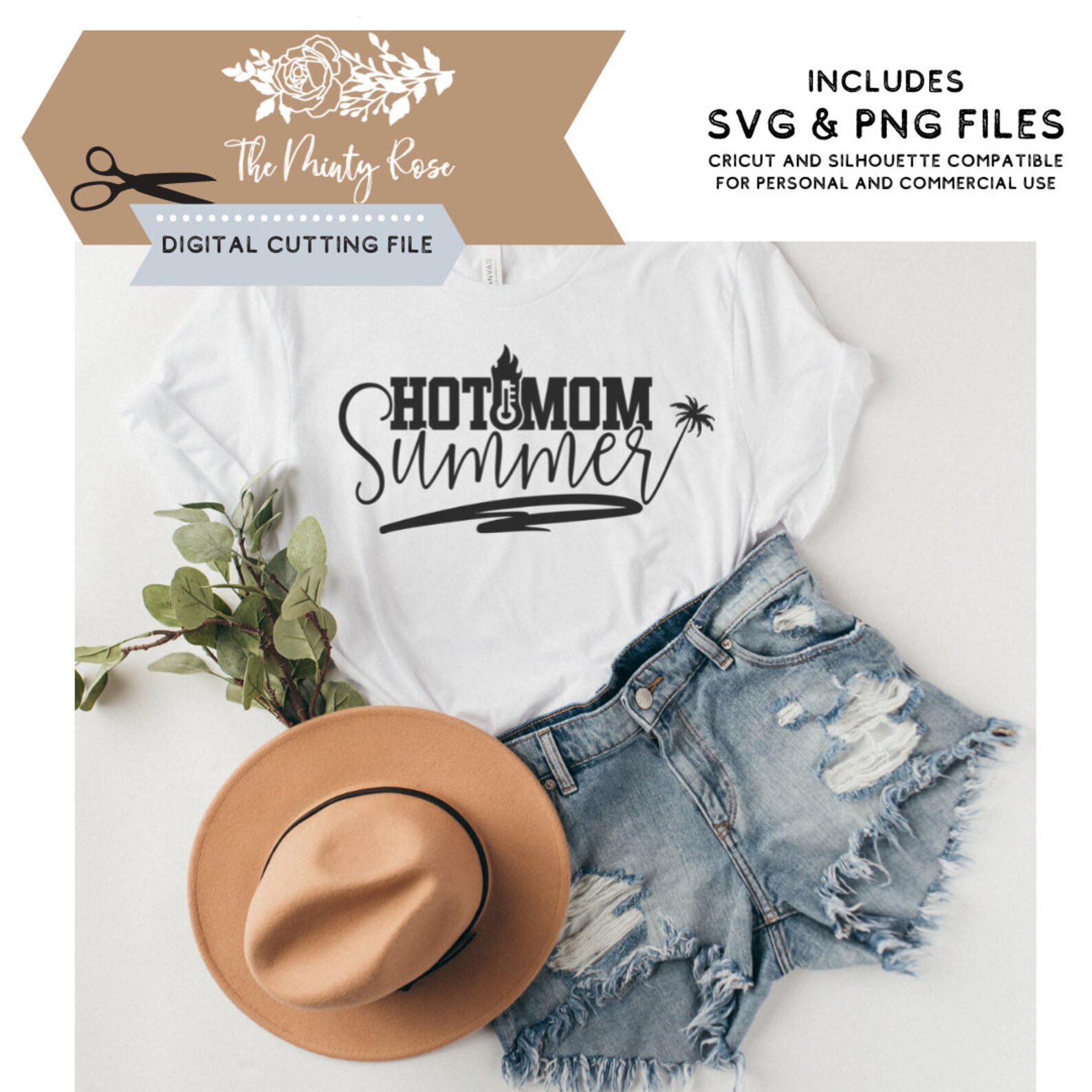 Hot Mom Summer Svg Hot Mom Beach Svg Summer Svg Svg and | Etsy