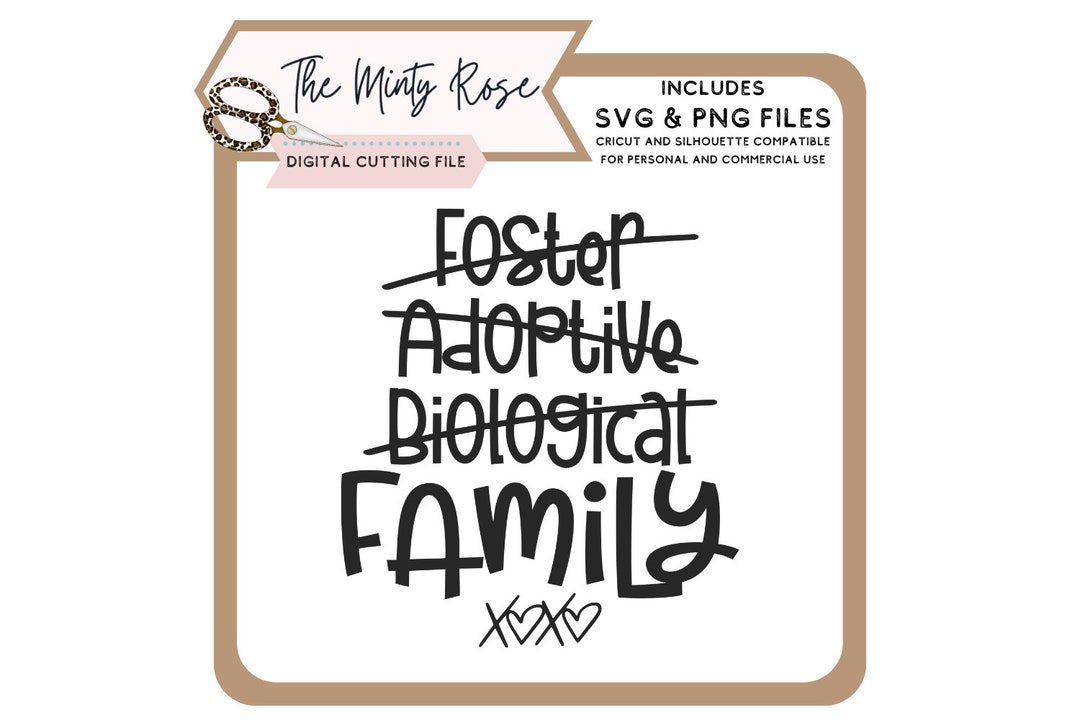 Foster Adoptive Family Svg, Adoption, Foster, Adoption Day, Family ...