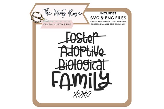 Foster Adoptive Family Svg Adoption Foster Adoption Day - Etsy