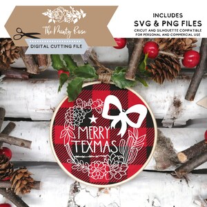 Merry Texmas Svg, Texas, Wood Ornament Designs, Farmhouse Christmas ...