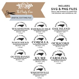 NC Beaches, Beach Life, Huge SVG Bundle, Beach Svg, Outer Banks ...