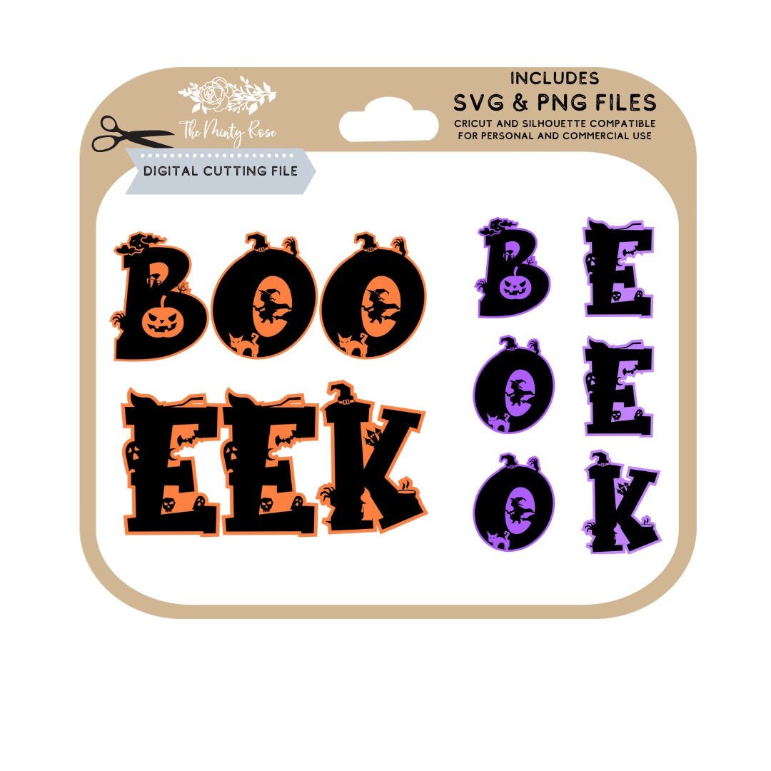 Boo Svg Eek Svg Halloween Svg Boo DIY Sign Eek DIY Sign - Etsy