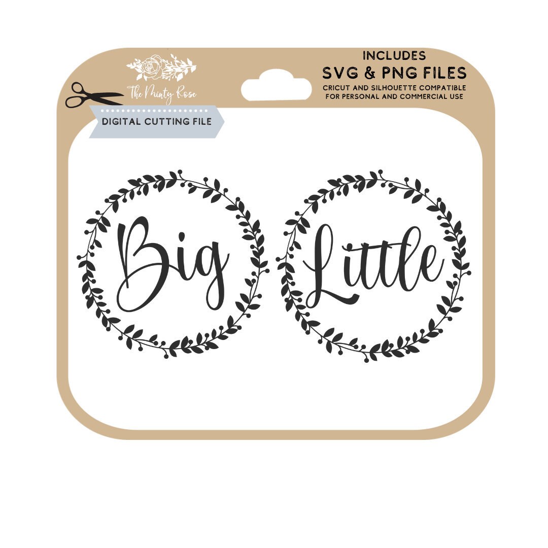 Big Little Svg, Laurel Wreath Sorority PNG SVG Cutting Machine, Cutting ...