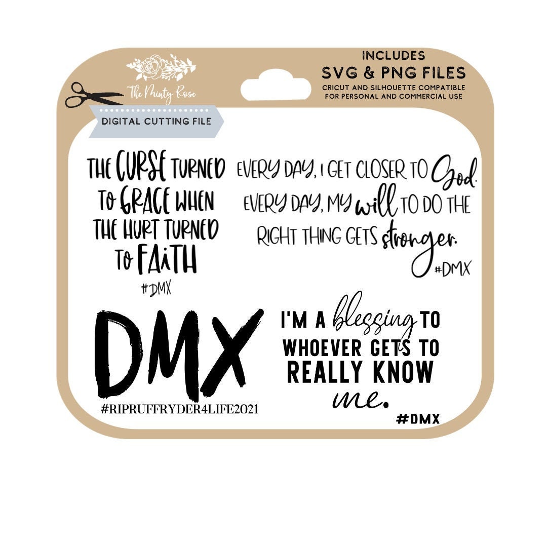 DMX, RIP, Mini Svg Bundle, 90s Rap Artists, 2021, in Remembrance, in ...