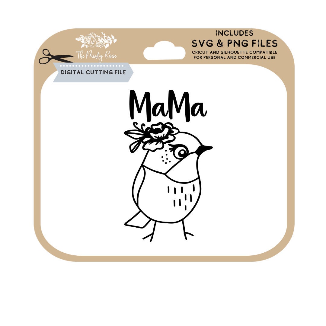 Mama Bird Svg, Momma Bird Svg, Mother Bird, Floral Bird, Mothers Day ...