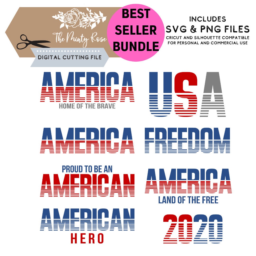 America SVG bundle Independence Day svg Fourth of July | Etsy
