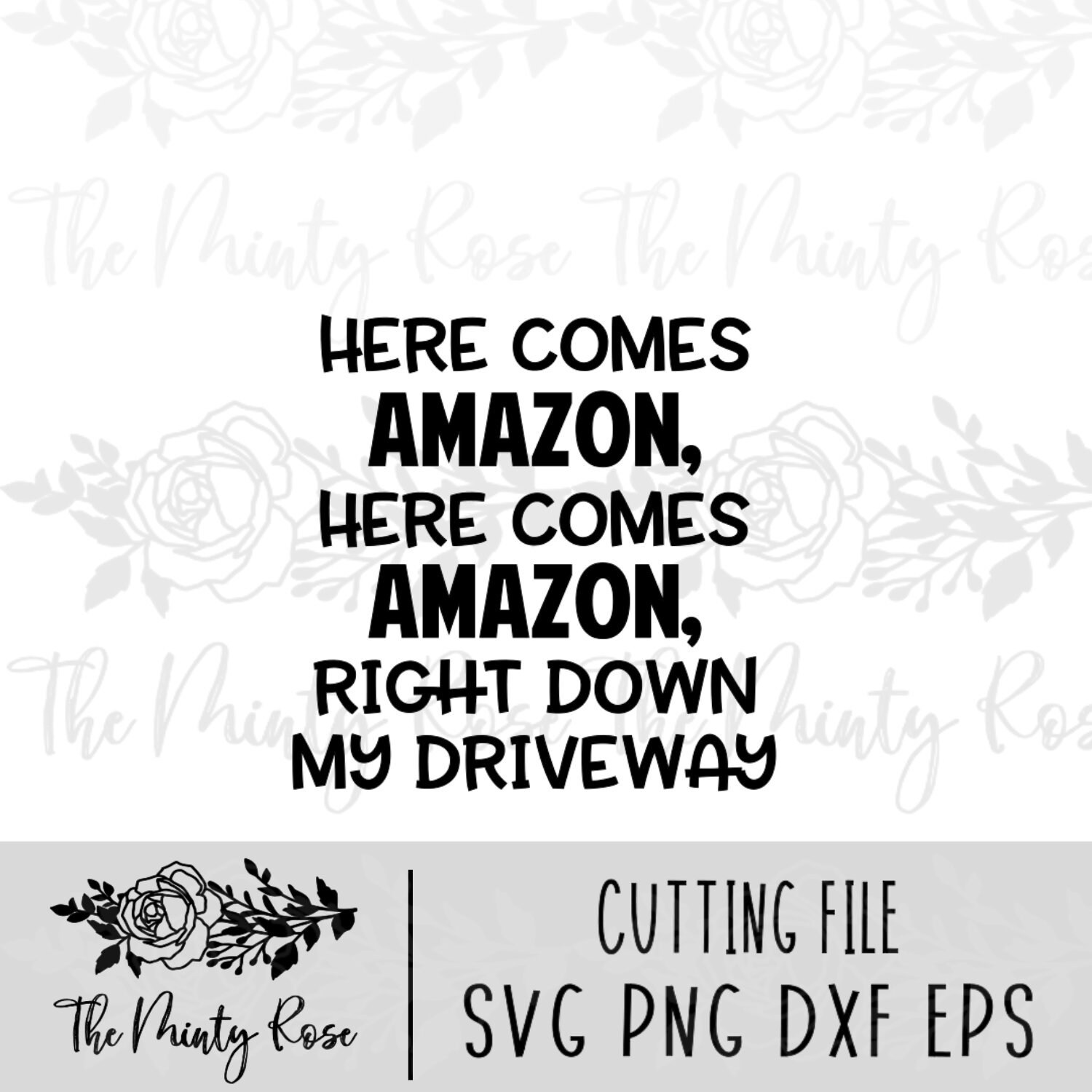 Here comes Amazon svg here comes Amazon right down my | Etsy