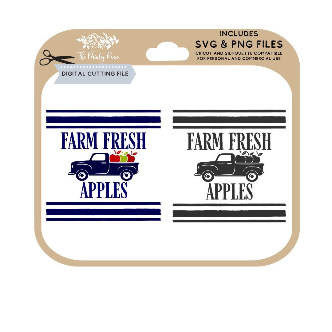 Farm Fresh Apples Svg Farm House Svg Fall Autumn Vintage - Etsy