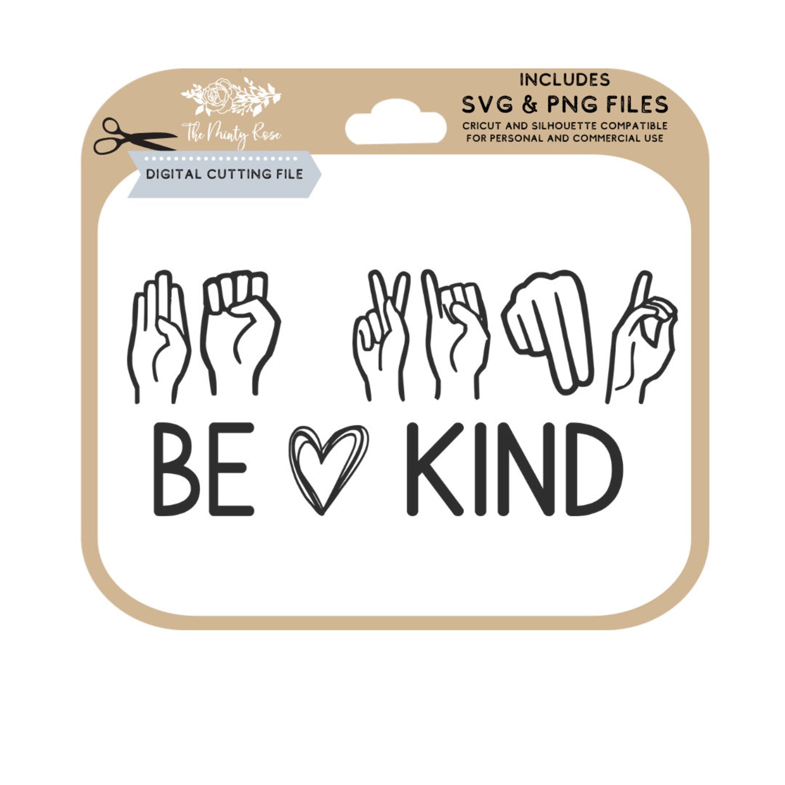 Be Kind Png Be Kind Sign Language Svg Be Kind Svg Kindness - Etsy