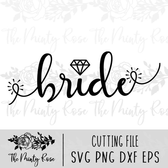 Bride SVG Wedding SVG Bride Silhouette Wedding Cut File | Etsy