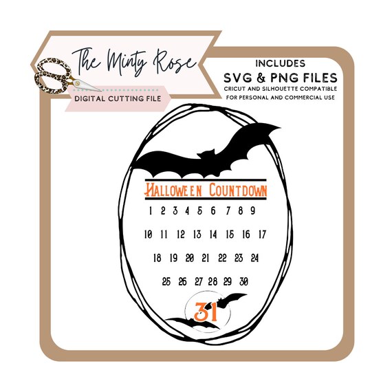 Halloween Countdown Svg Png Halloween Svg Halloween Decor - Etsy