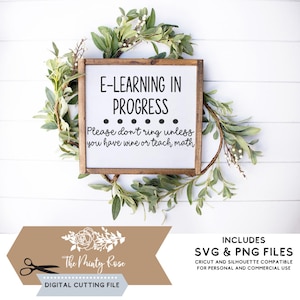 E-learning in Progress Svg, Adult Humor, Virtual Learning Svg, Online ...