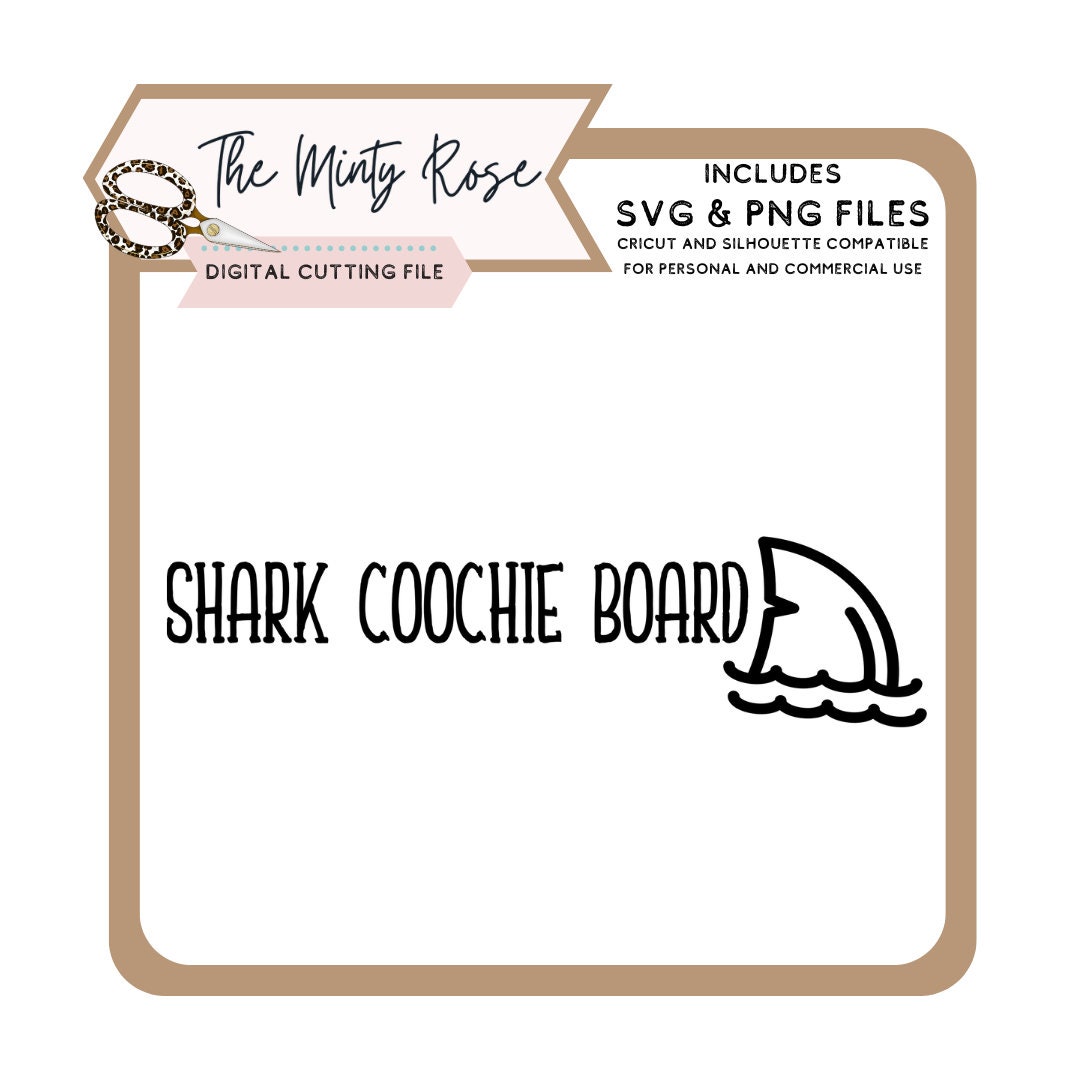 Shark Coochie Board Svg, Funny Charcuterie Board Svg, Adult Humor, Svg ...