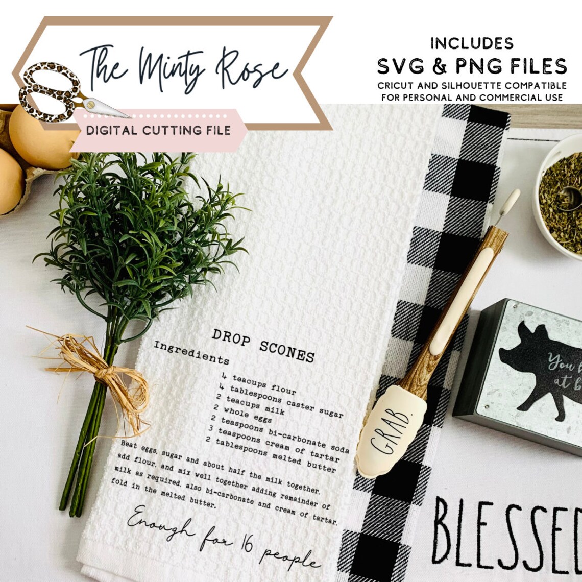 Queen Elizabeth II Drop Scone Recipe Svg Queen Svg Gift - Etsy