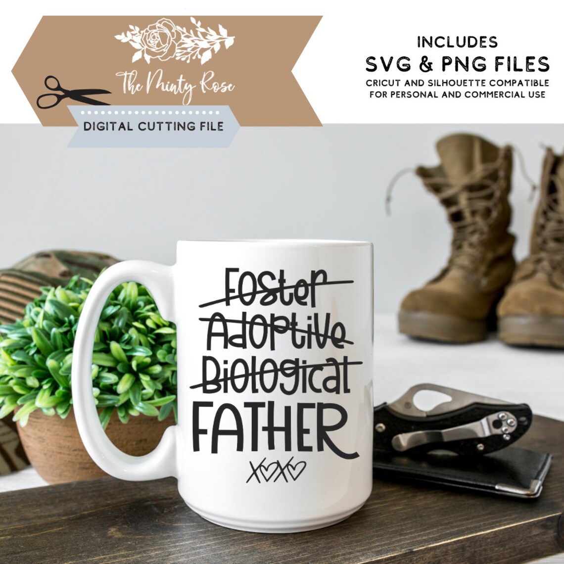 Foster Adoptive Biological Father Svg Adoption Foster - Etsy