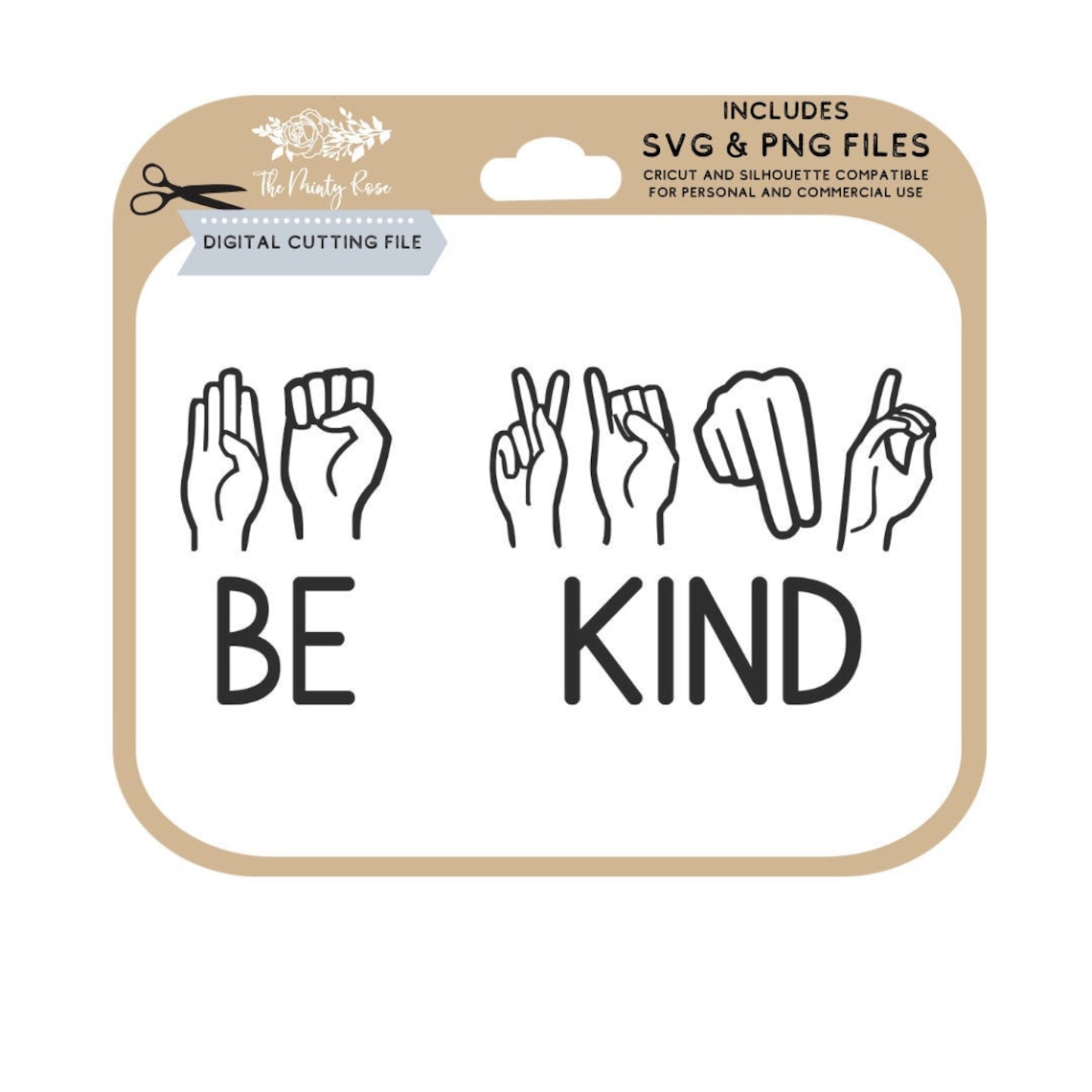 Be Kind Png Be Kind Sign Language Svg Be Kind Svg Kindness - Etsy