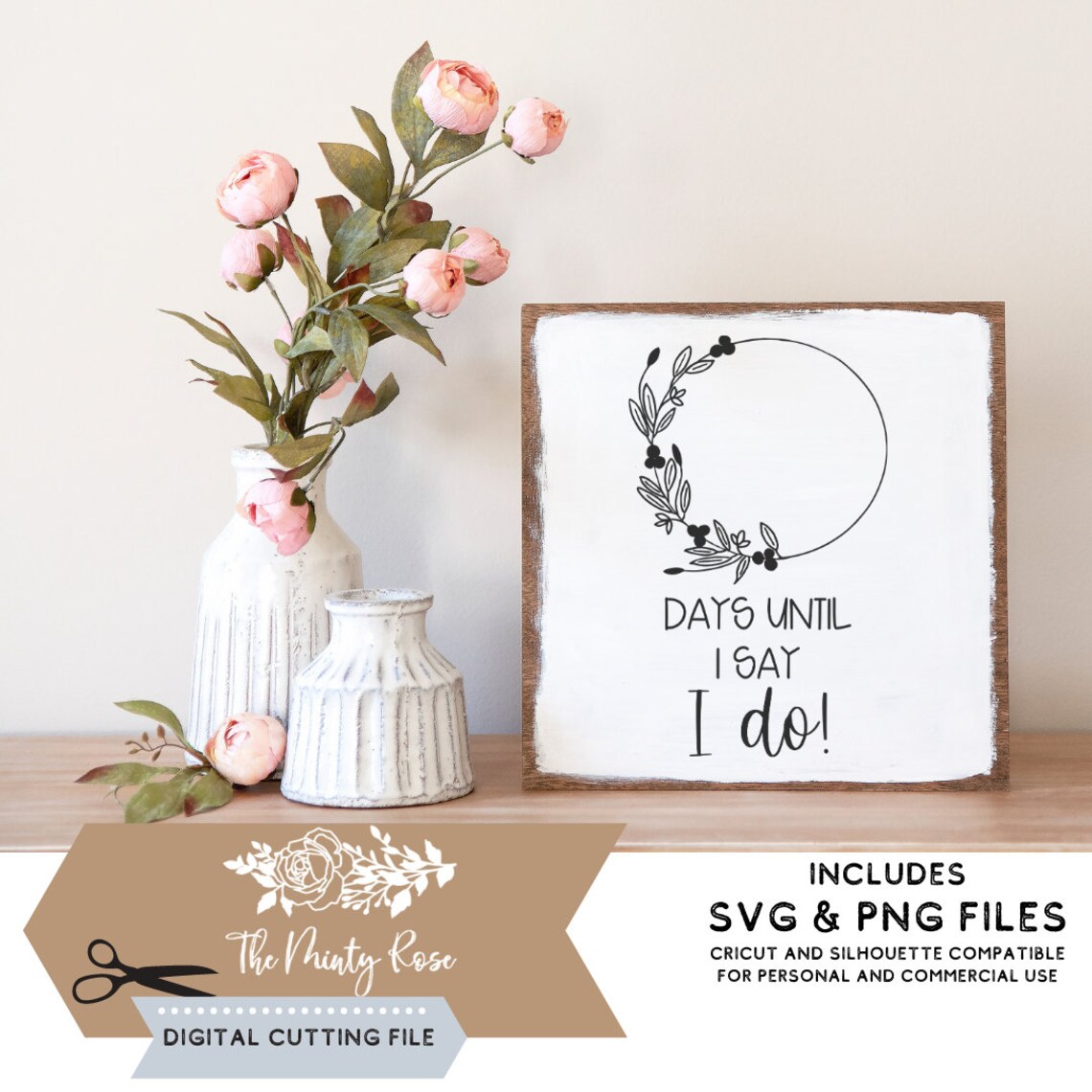 Days Until I Say I Do Svg Wedding Countdown Svg DIY Wedding - Etsy