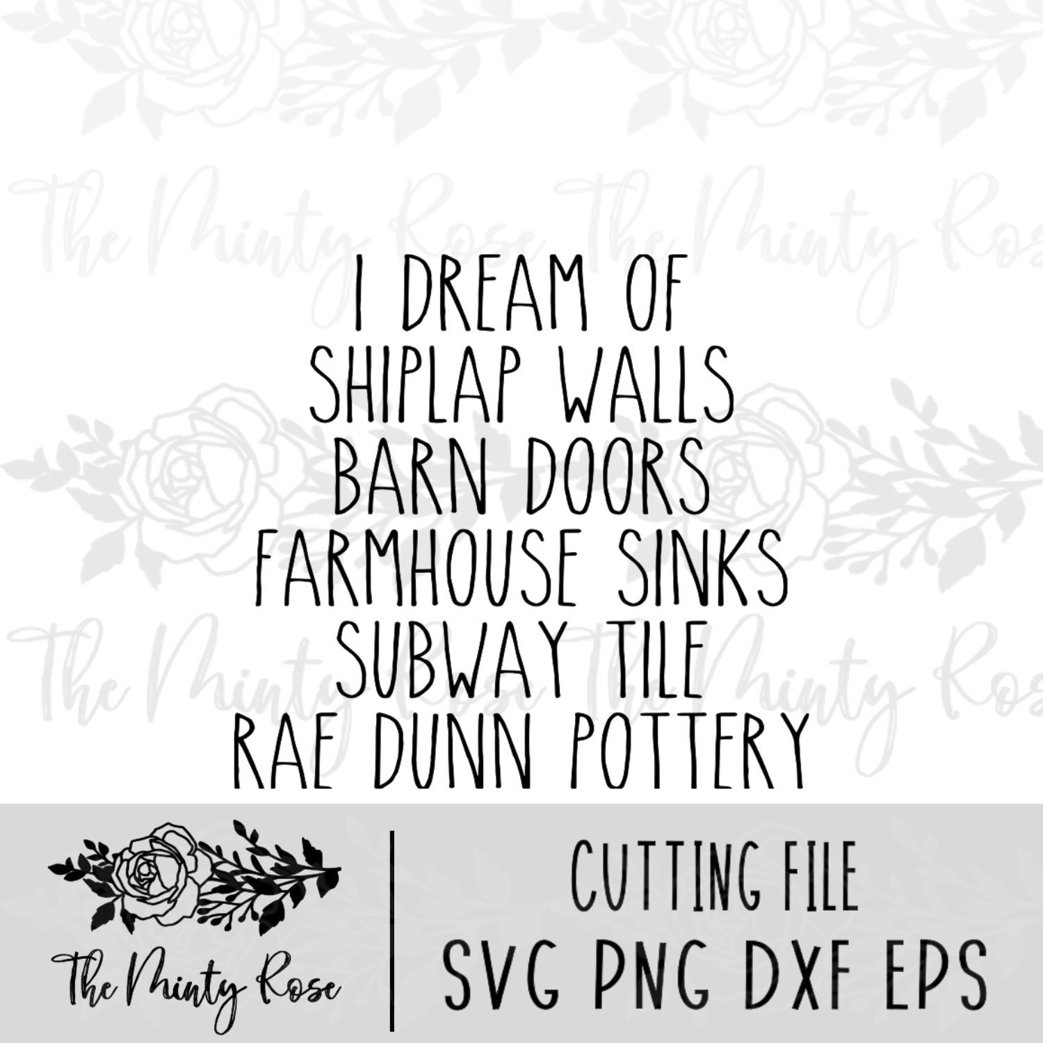 I Dream of Shiplap Walls Svg Rae Dunn Pottery Farmhouse SVG - Etsy