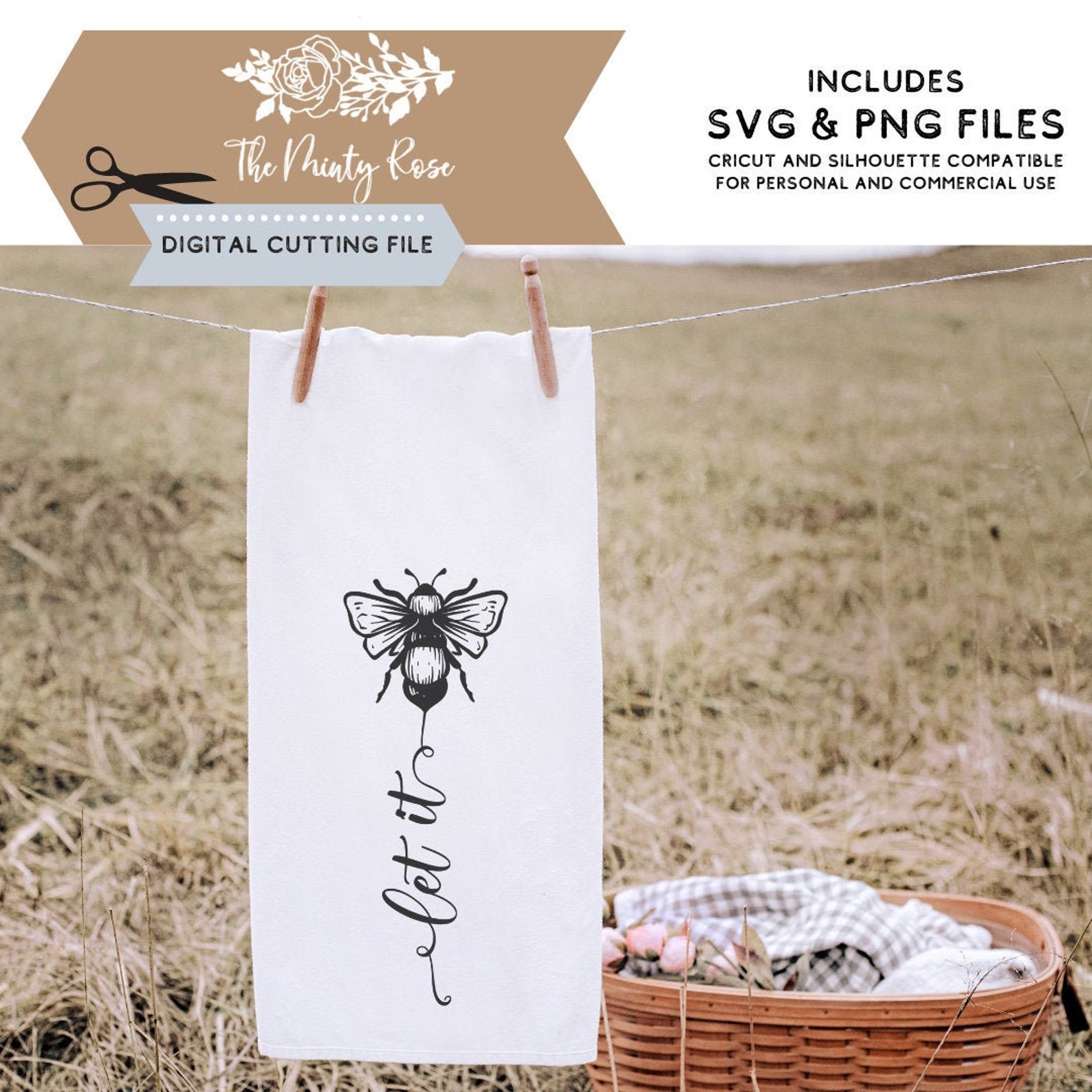 Let It Bee SVG Save the Bees Bee Svg Let It Be - Etsy