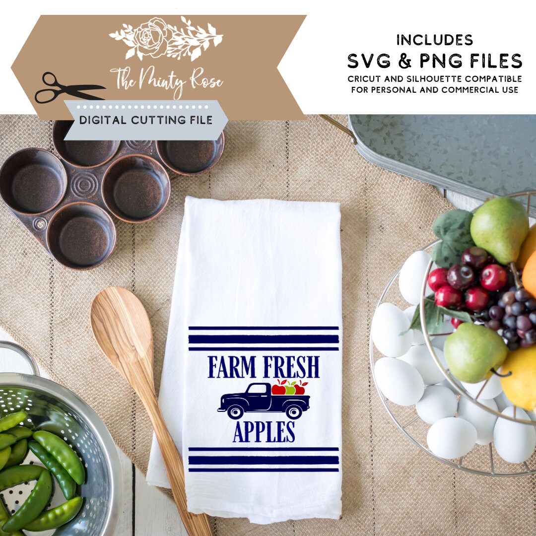 Farm Fresh Apples Svg Farm House Svg Fall Autumn Vintage - Etsy