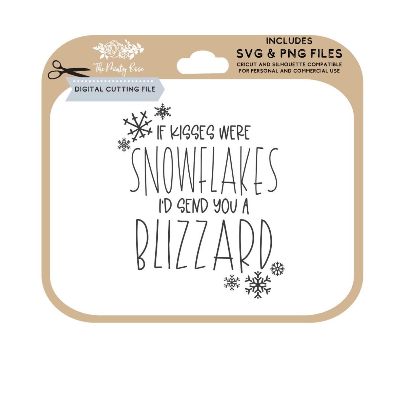 If Kisses Were Snowflakes I'd Send You a Blizzard Svg - Etsy