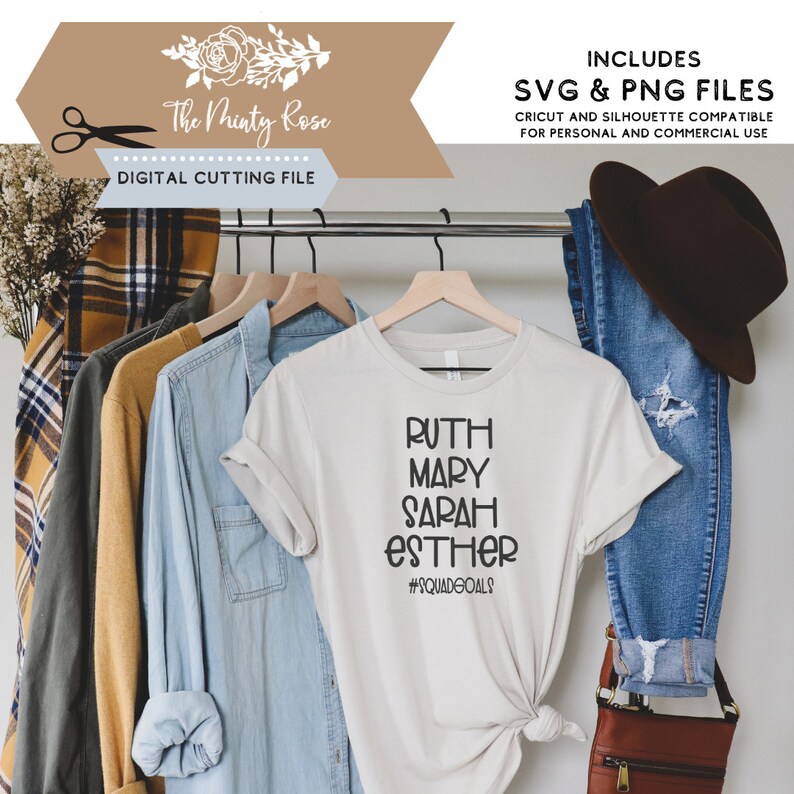 Ruth Mary Sarah Esther Svg squadgoals Women of the Bible | Etsy