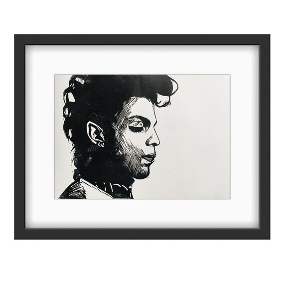 The Artist Formally Known as Prince Original Linocut Print - Etsy