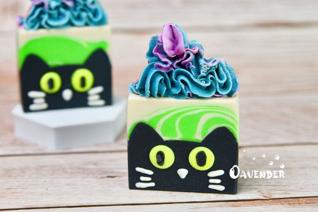 Black Cat Soap Cat Soap Kitty Soap Handmade Artisan Soap - Etsy