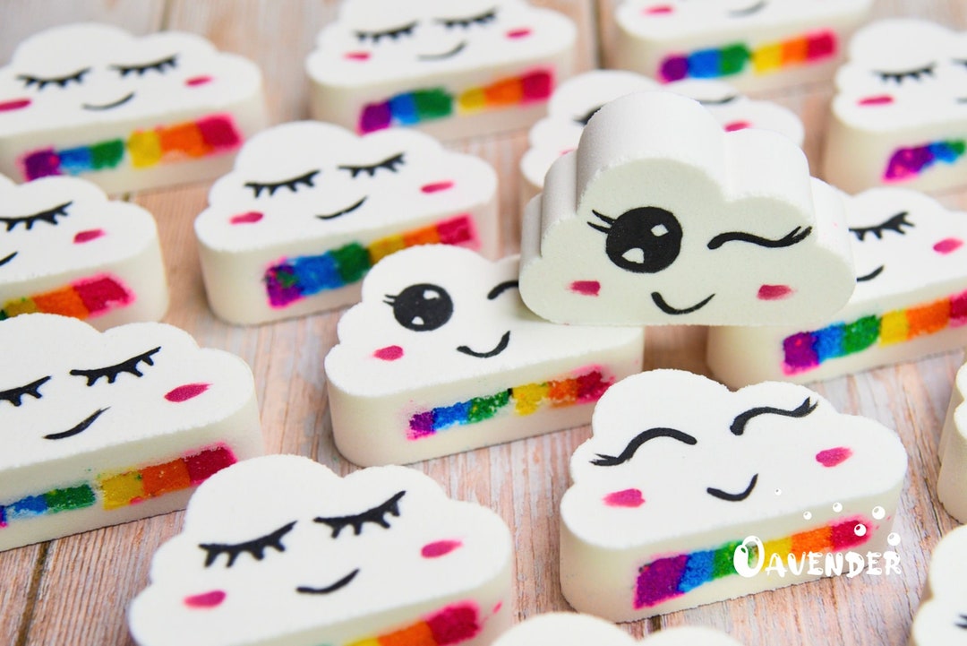 Rainbow Cloud Bath Bomb Rainbow Bomb Surprise Bath Bomb Bath Bomb Gifts ...
