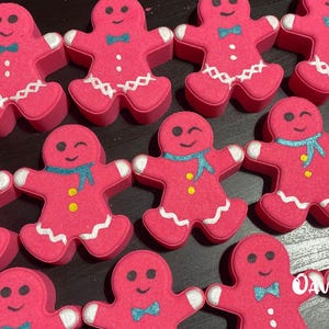 Gingerbread Man Bath Bomb: Holiday Gifts for Kids, Winter Bath Bomb ...