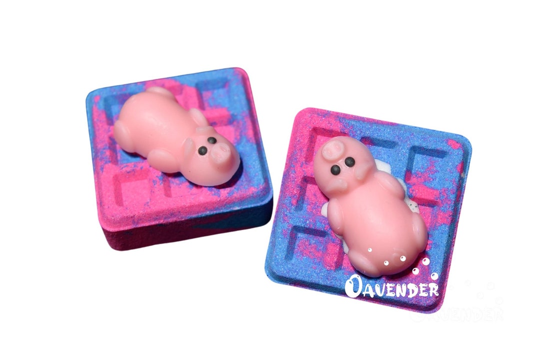 Piggy Bath Bomb Waffle Bath Bomb Pig Bath Bomb Cute Bath Bomb Bath Bomb ...